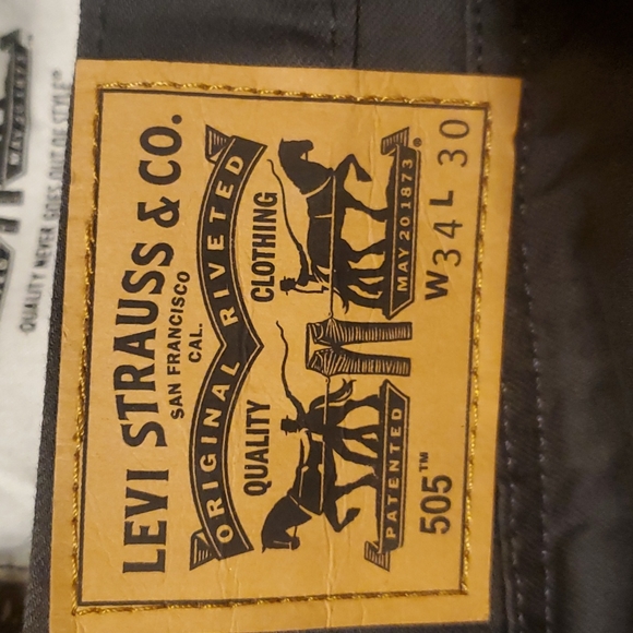 Levi's | Jeans | Levis 55 White Tag Dark Gray Jeans 34x 30 | Poshmark
